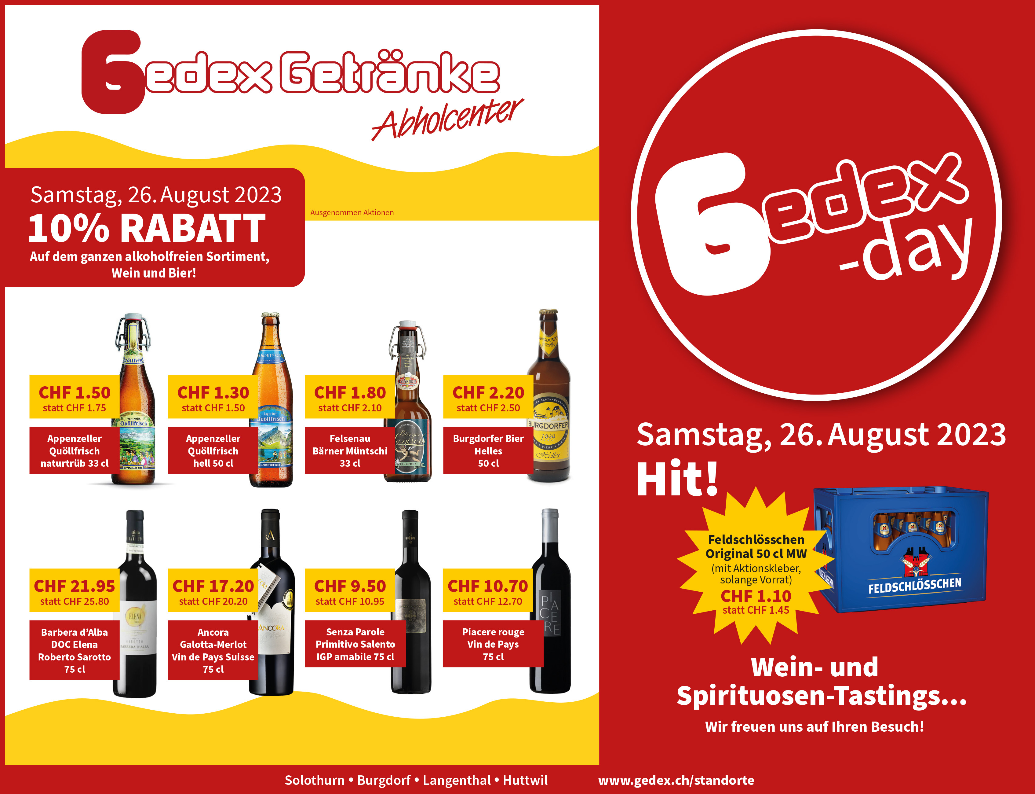 Degustationen – Gedex Getränke AG